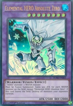 Elemental HERO Absolute Zero - BLHR-EN065 - Ultra Rare 1st Edition - Yu ...